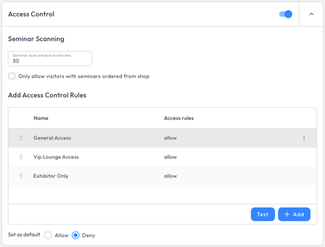 Check-in: access control – Visit Create Knowledgebase