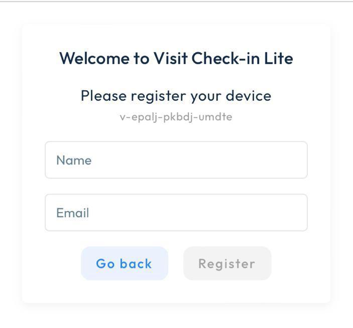 Check-in Lite – Visit Create Knowledgebase