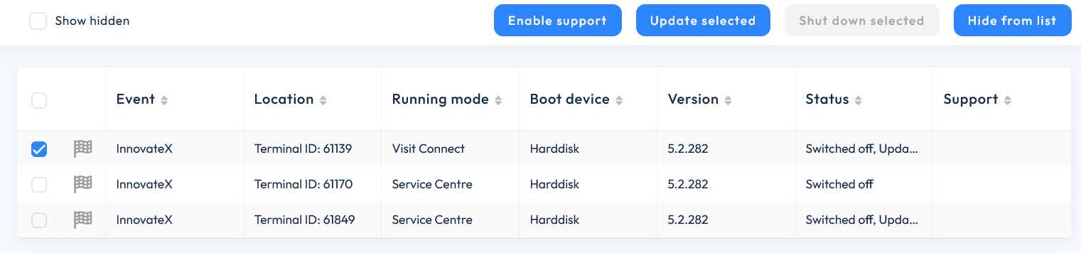 Visit Check-in Terminals – Visit Create Knowledgebase
