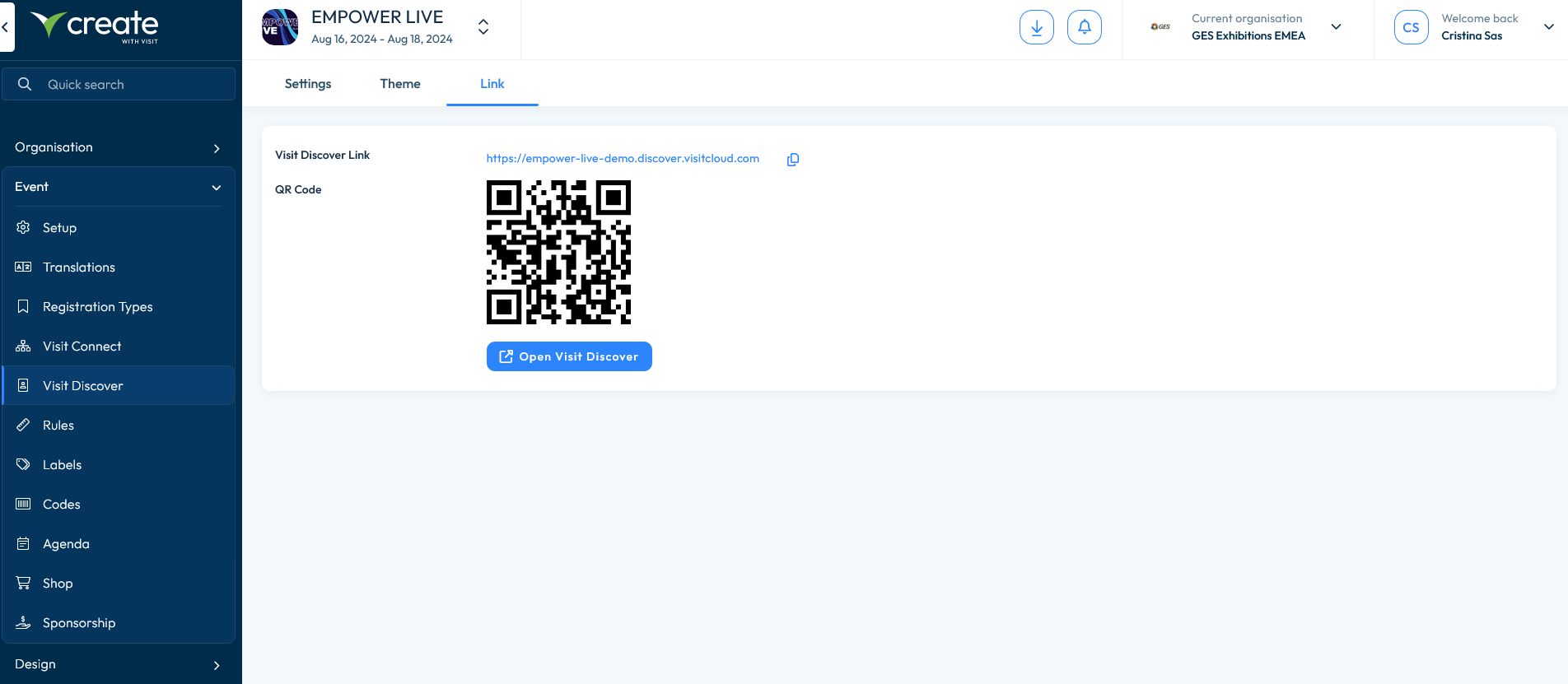 Visit Discover – Visit Create Knowledgebase